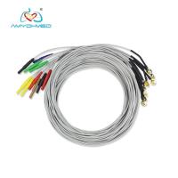 China Reusable EEG Electrodes 12 Leads with 1.5m TPU Cable - Medical Grade EEG/EMG Cup Electrodes for sale