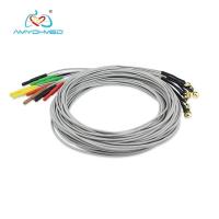China Reusable EEG Electrodes 12 Leads with 1.5m TPU Cable - Medical Grade EEG/EMG Cup Electrodes for sale