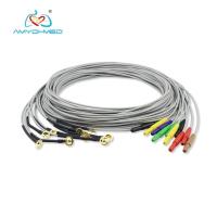 China Reusable EEG Electrodes 12 Leads with 1.5m TPU Cable - Medical Grade EEG/EMG Cup Electrodes for sale