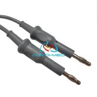 China Reusable Silicone ESU Cable for Bipolar Forceps 3.0m Length Gray for sale