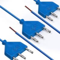 China CE Certified Electrosurgical Cable 2.5m Blue Soft PVC for Monopolar Forceps Hospital Use for sale