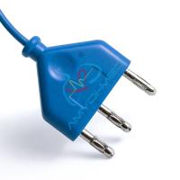 China CE Certified Electrosurgical Cable 2.5m Blue Soft PVC for Monopolar Forceps Hospital Use for sale