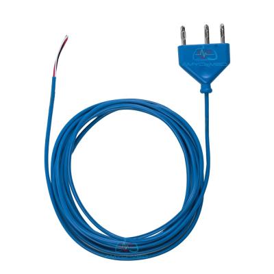 China Disposable Electrosurgical Pencil Cable 2.5M Blue PVC for ESU Surgical Use for sale