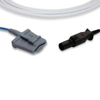 China Reusable SpO2 Sensor Round 6 Pin TPU Material ECG Cable 2.4M Length for Mindray Goldway for sale