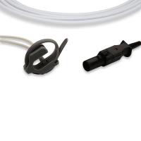 China Reusable SpO2 Sensor Round 6 Pin TPU Material ECG Cable 2.4M Length for Mindray Goldway for sale