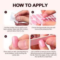 China UV-Free Gel Nail Stickers Cured By Sunlight, No UV Lamp Needed, Long Lasting DIY Manicure Nail Art for sale