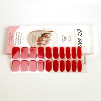 China Semi Cured Gel Nail Strips With UV Light - Long-Wear Gel Nail Stickers For Fingers & Toes, 20 Colors for sale