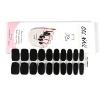 China Semi Cured Gel Nail Strips With UV Light - Long-Wear Gel Nail Stickers For Fingers & Toes, 20 Colors for sale