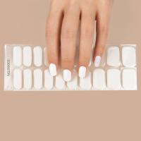 China Semi Cured Gel Nail Strips With UV Light - Long-Wear Gel Nail Stickers For Fingers & Toes, 20 Colors for sale