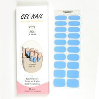 China Semi Cured Gel Nail Stickers Kit With UV Light For A Salon Manicure You Can Do At Home In Minutes for sale