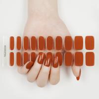 China Custom Halloween Semi Cured Gel Nail Stickers With Your Own Logo For Kids for sale