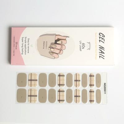 China Custom Nail Wraps Manufacturer for Semi Cured Gel Nail Stickers in Bulk Orders With Your Logo for sale