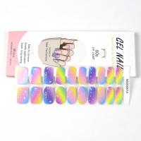 China Semi Cured Gel Nail Strips That Last Up To 2 Weeks In 20 Colors For Fingers And Toes At Home for sale