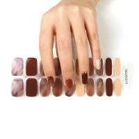China Semi Cured Gel Nail Strips That Last Up To 2 Weeks In 20 Colors For Fingers And Toes At Home for sale