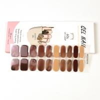 China Semi Cured Gel Nail Strips That Last Up To 2 Weeks In 20 Colors For Fingers And Toes At Home for sale