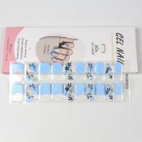 China Semi Cured Gel Nail Stickers That Harden With UV Light In 32 Pcs Nail Salon Sets Chip Free for sale