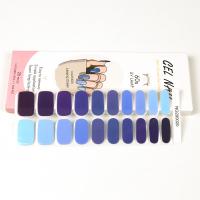China Semi Cured Gel Nail Stickers That Harden With UV Light In 32 Pcs Nail Salon Sets Chip Free for sale