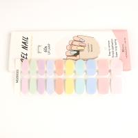 China Custom Logo Nail Stickers On Semi Cured Gel Strips With Your Own Artwork And Brand Colors In Sheets for sale