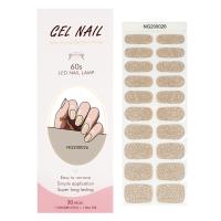 China Custom Nail Packaging Boxes And Cards For Semi Cured Gel Nail Strips With Your Printed Logo for sale