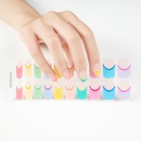 China Waterproof Gel Nail Sticker Semi Cured Polish Strips for sale