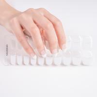 China Waterproof Gel Nail Sticker Semi Cured Polish Strips for sale