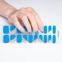 China Waterproof Gel Nail Sticker Semi Cured Polish Strips for sale