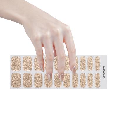 China Matte Gel Nail Sticker Flexible Easy Peel Strips for sale