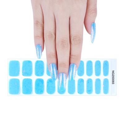 China Spring Floral Gel Nail Sticker DIY Nail Art Wrap for sale