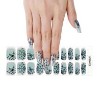 China Solid Color Gel Nail Sticker Glossy Salon Nails for sale