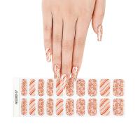 China Solid Color Gel Nail Sticker Glossy Salon Nails for sale
