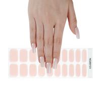 China Almond Gel Nail Sticker Long Lasting Nail Wrap for sale