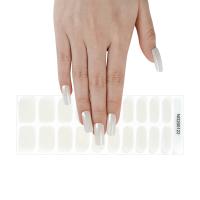 China Almond Gel Nail Sticker Long Lasting Nail Wrap for sale