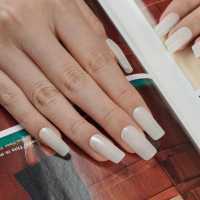 China Almond Gel Nail Sticker Long Lasting Nail Wrap for sale