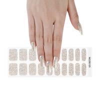China Gel Nail Sticker Semi Cured Strip Valentine Day Heart Design Waterproof Decal for sale