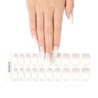 China Gel Nail Sticker Semi Cured Nail Wrap Christmas Snowflake Design Waterproof Decal for sale