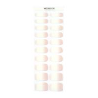 China Gel Nail Sticker Semi Cured Nail Wrap Christmas Snowflake Design Waterproof Decal for sale