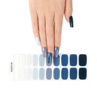 China Gel Nail Sticker Semi Cured Nail Wrap Christmas Snowflake Design Waterproof Decal for sale