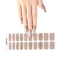 China Summer Gel Nail Sticker Semi Cured Nail Wrap Ocean Style Waterproof Decal For Beach Holiday Manicure for sale