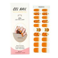 China Summer Gel Nail Sticker Semi Cured Nail Wrap Ocean Style Waterproof Decal For Beach Holiday Manicure for sale