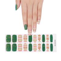 China Marble Gel Nail Sticker Semi Cured Nail Strip Ombre Design Waterproof Nail Art Decal for Manicure for sale