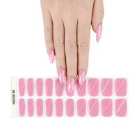 China Animal Print Gel Nail Sticker Semi Cured Wrap Leopard Design Waterproof Decal for Fingernail Art for sale
