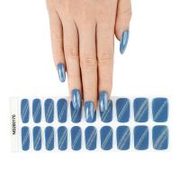 China Animal Print Gel Nail Sticker Semi Cured Wrap Leopard Design Waterproof Decal for Fingernail Art for sale