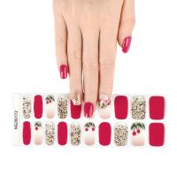 China Butterfly Gel Nail Sticker Semi Cured Nail Strip 3D Relief Design Waterproof Nail Art Decal Manicure for sale