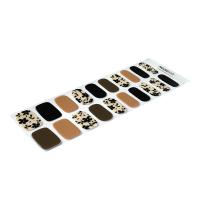 China Butterfly Gel Nail Sticker Semi Cured Nail Strip 3D Relief Design Waterproof Nail Art Decal Manicure for sale