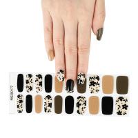 China Butterfly Gel Nail Sticker Semi Cured Nail Strip 3D Relief Design Waterproof Nail Art Decal Manicure for sale