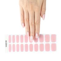 China Gel Nail Sticker Semi Cured Nail Strip Custom Logo Private Label Waterproof Decal for Wholesale Buyers for sale