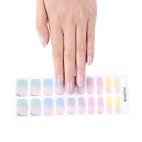 China Gel Nail Sticker Semi Cured Nail Strip Custom Logo Private Label Waterproof Decal for Wholesale Buyers for sale