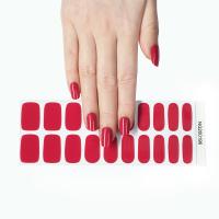 China OEM Custom Gel Nail Sticker Semi Cured Nail Wrap Bulk Pack Waterproof Decal for Brand Nail Art Supply for sale