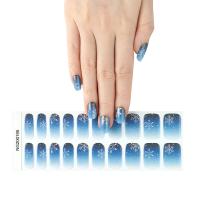 China OEM Custom Gel Nail Sticker Semi Cured Nail Wrap Bulk Pack Waterproof Decal for Brand Nail Art Supply for sale
