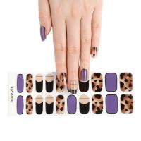 China Self Adhesive Gel Nail Sticker Semi Cured Strip No Glue Needed Waterproof Decal for Easy Manicure for sale